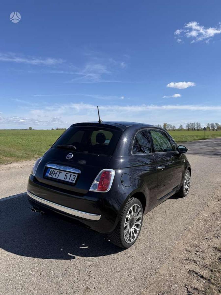Black Fiat 500 2012 in Vilkaviskis, with an engine capacity of 1.30 L and mileage of 152 thousand km for 3600 €, photo 5 on AUTOMOTO.COM.LV