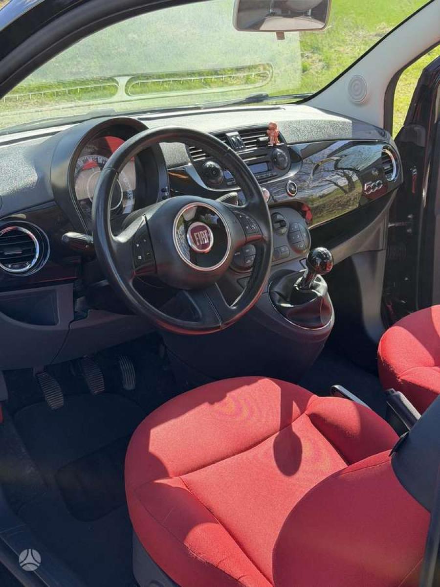 Black Fiat 500 2012 in Vilkaviskis, with an engine capacity of 1.30 L and mileage of 152 thousand km for 3600 €, photo 11 on AUTOMOTO.COM.LV