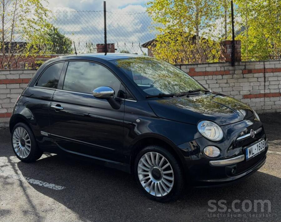 Black Fiat 500 2012 in Jelgava, with an engine capacity of 1.40 L and mileage of 140 thousand km for 4999 €, photo 5 on AUTOMOTO.COM.LV