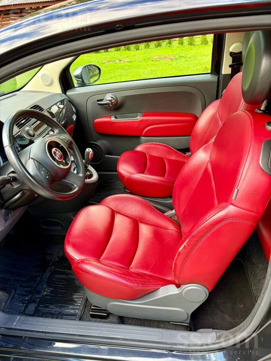 Black Fiat 500 2012 in Jelgava, with an engine capacity of 1.40 L and mileage of 140 thousand km for 4999 €, photo 9 on AUTOMOTO.COM.LV
