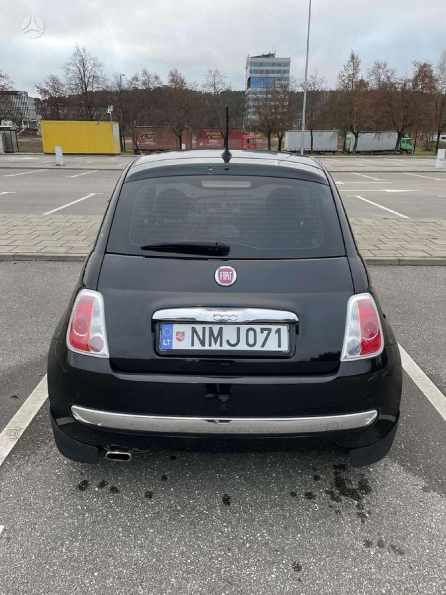 Melns Fiat 500 2013 Viļņa, ar dzinēja tilpumu 1.24 L un nobraukumu 110 tūkst. km par 4400 €, foto 6 vietnē AUTOMOTO.COM.LV