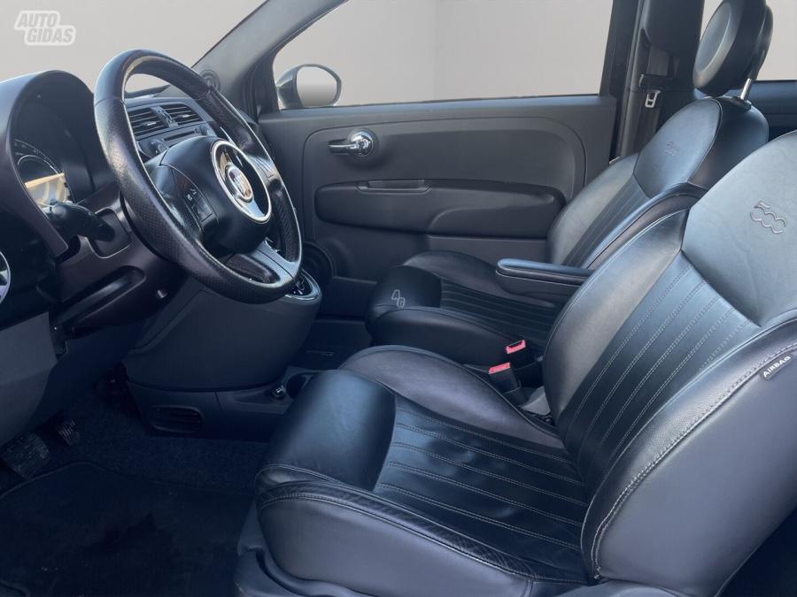 Black Fiat 500 2014 in Vilnius, with an engine capacity of 1.40 L and mileage of 148 thousand km for 4999 €, photo 15 on AUTOMOTO.COM.LV