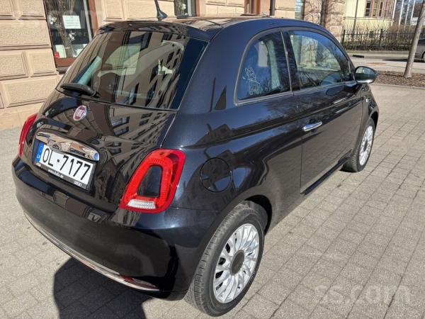 Melns Fiat 500 2017 Rīga, ar dzinēja tilpumu 1.20 L un nobraukumu 65 tūkst. km par 7550 €, foto 2 vietnē AUTOMOTO.COM.LV