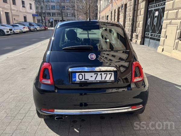 Melns Fiat 500 2017 Rīga, ar dzinēja tilpumu 1.20 L un nobraukumu 65 tūkst. km par 7550 €, foto 6 vietnē AUTOMOTO.COM.LV
