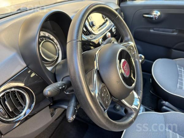 Melns Fiat 500 2017 Rīga, ar dzinēja tilpumu 1.20 L un nobraukumu 65 tūkst. km par 7550 €, foto 9 vietnē AUTOMOTO.COM.LV