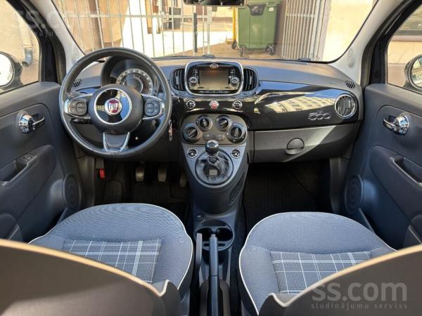 Melns Fiat 500 2017 Rīga, ar dzinēja tilpumu 1.20 L un nobraukumu 65 tūkst. km par 7550 €, foto 10 vietnē AUTOMOTO.COM.LV