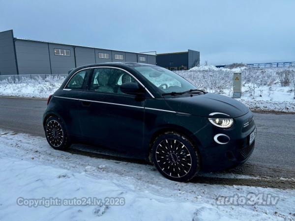 Black Fiat 500 2023 in Tallinn, with an engine capacity of 0.00 L and mileage of 25 thousand km for 18999 €, photo 4 on AUTOMOTO.COM.LV