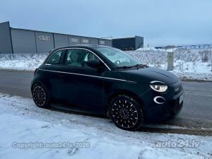 Black Fiat 500 2023 in Tallinn, with an engine capacity of 0.00 L and mileage of 25 thousand km for 18999 €, photo 4 on AUTOMOTO.COM.LV