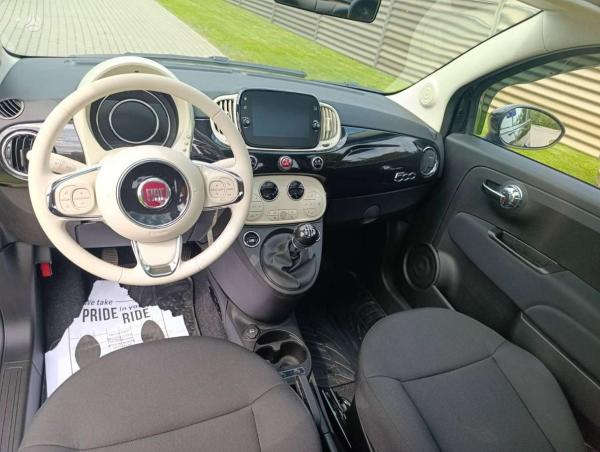 Melns Fiat 500 2024 Panevēža, ar dzinēja tilpumu 1.00 L un nobraukumu 10 tūkst. km par 10900 €, foto 8 vietnē AUTOMOTO.COM.LV