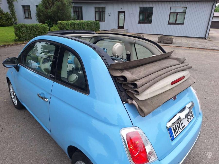 Blue Fiat 500 2012 in Kelme, with an engine capacity of 1.30 L and mileage of 146 thousand km for 4950 €, photo 7 on AUTOMOTO.COM.LV