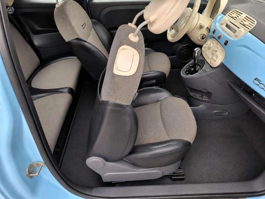 Blue Fiat 500 2012 in Kelme, with an engine capacity of 1.30 L and mileage of 146 thousand km for 4950 €, photo 8 on AUTOMOTO.COM.LV