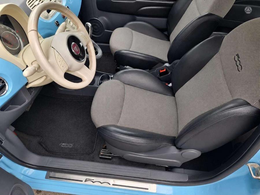 Blue Fiat 500 2012 in Kelme, with an engine capacity of 1.30 L and mileage of 146 thousand km for 4950 €, photo 9 on AUTOMOTO.COM.LV