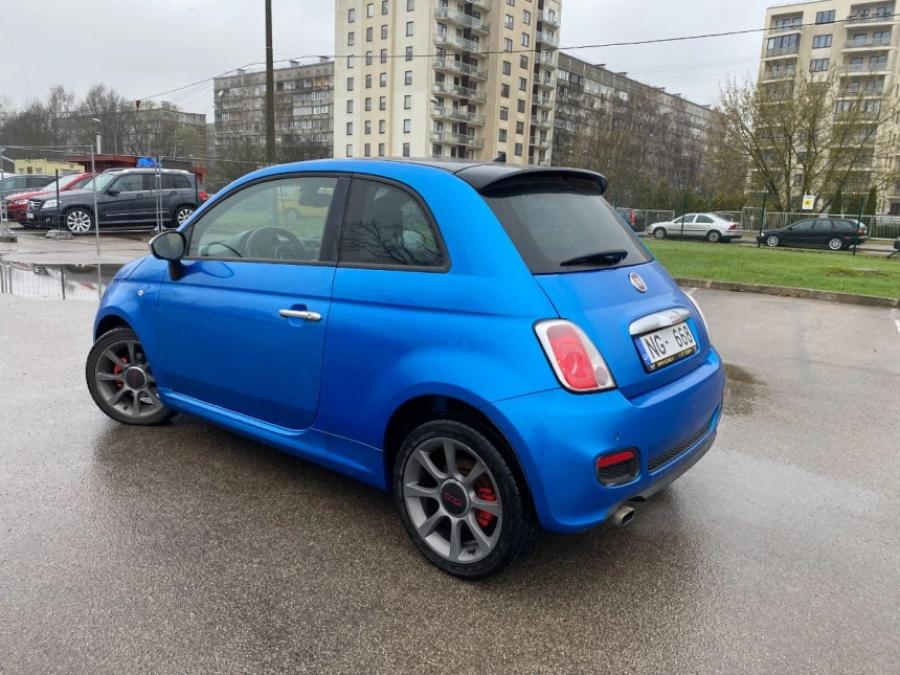 Blue Fiat 500 2015 in Riga, with an engine capacity of 1.00 L and mileage of 103 thousand km for 5950 €, photo 3 on AUTOMOTO.COM.LV