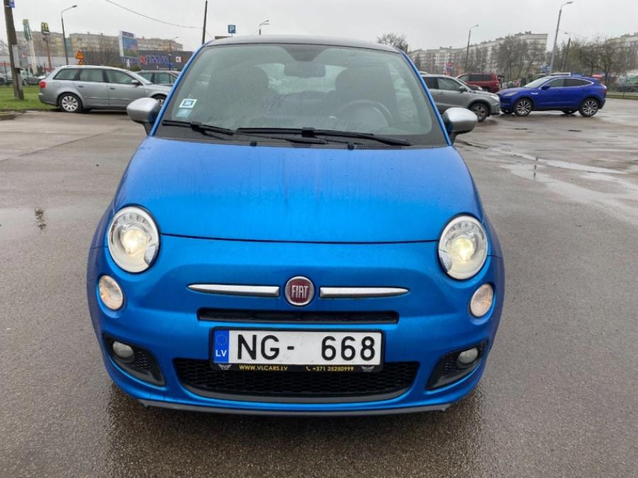 Blue Fiat 500 2015 in Riga, with an engine capacity of 1.00 L and mileage of 103 thousand km for 5950 €, photo 6 on AUTOMOTO.COM.LV