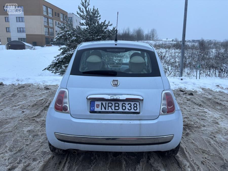 Blue Fiat 500 2008 in Vilnius, with an engine capacity of 1.20 L and mileage of 193 thousand km for 1300 €, photo 4 on AUTOMOTO.COM.LV