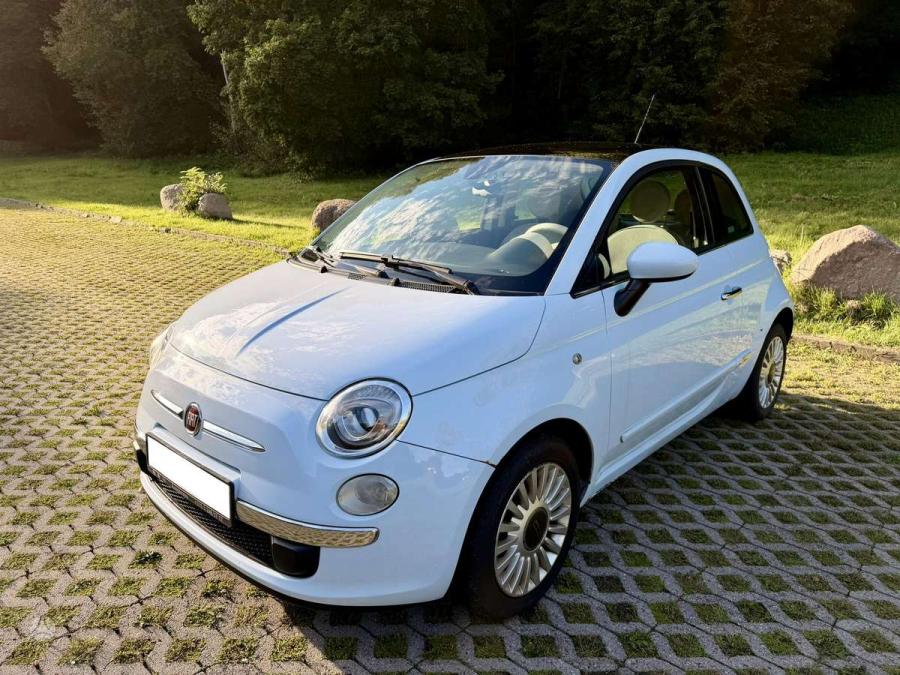 Blue Fiat 500 2008 in Vilnius, with an engine capacity of 1.24 L and mileage of 152 thousand km for 1200 €, photo 3 on AUTOMOTO.COM.LV