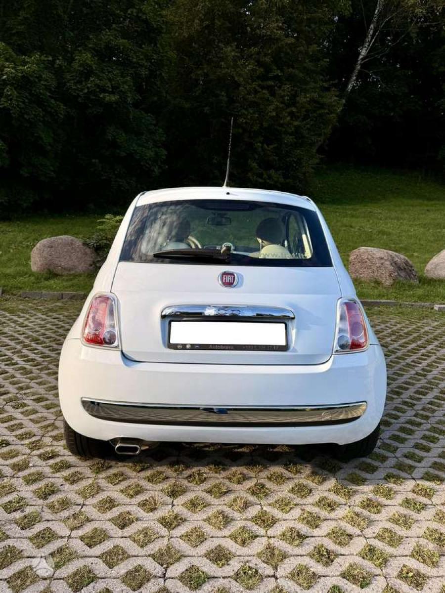 Blue Fiat 500 2008 in Vilnius, with an engine capacity of 1.24 L and mileage of 152 thousand km for 1200 €, photo 9 on AUTOMOTO.COM.LV