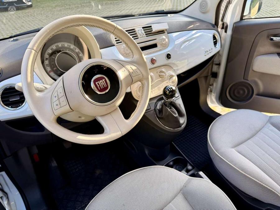 Blue Fiat 500 2008 in Vilnius, with an engine capacity of 1.24 L and mileage of 152 thousand km for 1200 €, photo 11 on AUTOMOTO.COM.LV