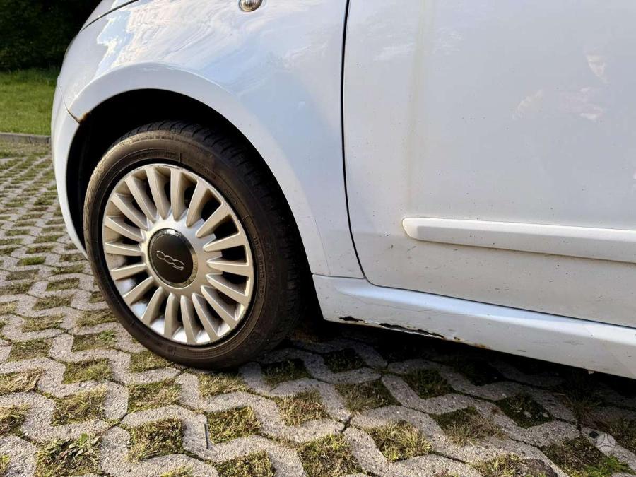Blue Fiat 500 2008 in Vilnius, with an engine capacity of 1.24 L and mileage of 152 thousand km for 1200 €, photo 16 on AUTOMOTO.COM.LV
