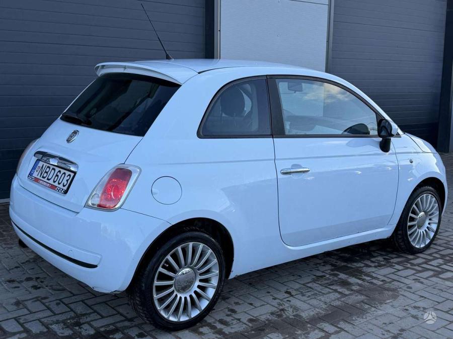 Blue Fiat 500 2008 in Vilnius, with an engine capacity of 1.20 L and mileage of 175 thousand km for 2350 €, photo 5 on AUTOMOTO.COM.LV