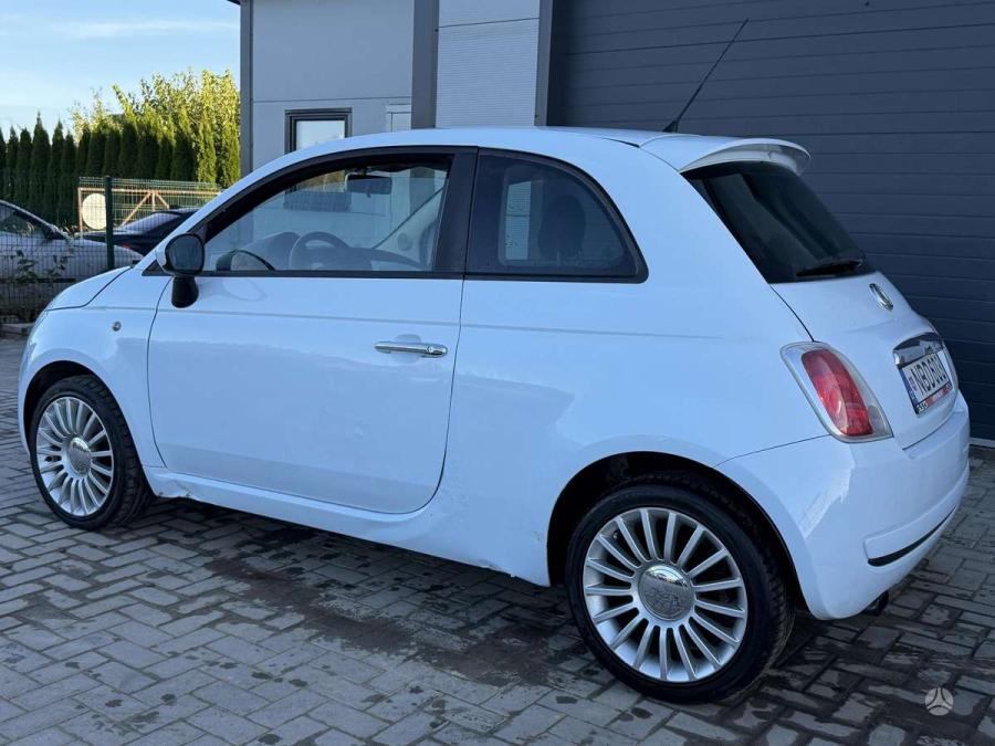 Blue Fiat 500 2008 in Vilnius, with an engine capacity of 1.20 L and mileage of 175 thousand km for 2350 €, photo 10 on AUTOMOTO.COM.LV