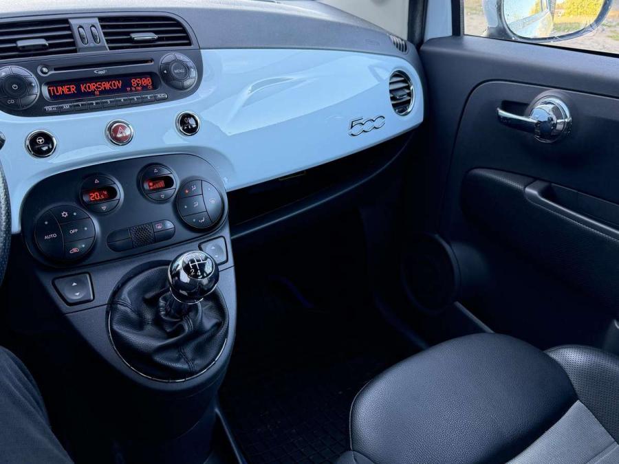 Blue Fiat 500 2008 in Vilnius, with an engine capacity of 1.20 L and mileage of 175 thousand km for 2350 €, photo 20 on AUTOMOTO.COM.LV