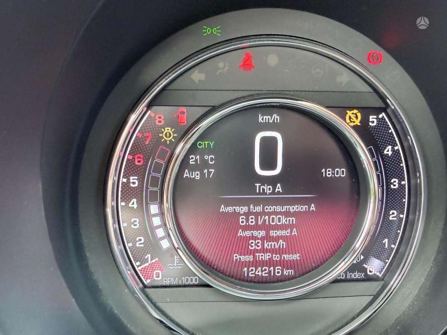 Blue Fiat 500 2015 in Vilnius, with an engine capacity of 1.24 L and mileage of 125 thousand km for 5800 €, photo 10 on AUTOMOTO.COM.LV