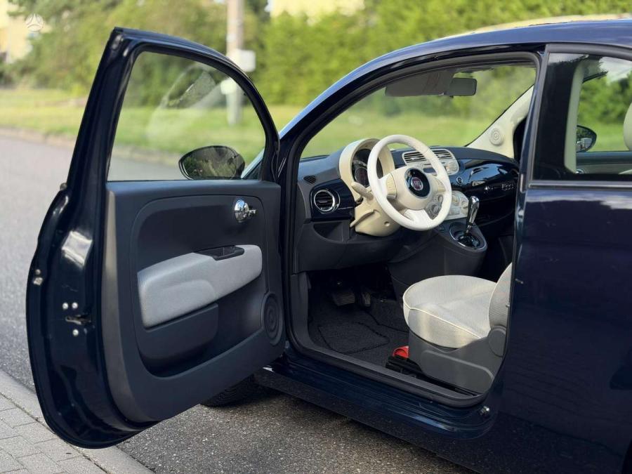 Zils Fiat 500 2015 Viļņa, ar dzinēja tilpumu 0.88 L un nobraukumu 110 tūkst. km par 6450 €, foto 30 vietnē AUTOMOTO.COM.LV