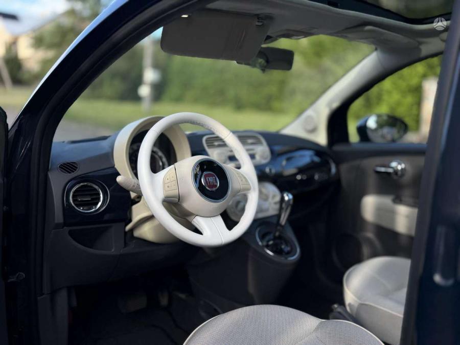 Zils Fiat 500 2015 Viļņa, ar dzinēja tilpumu 0.88 L un nobraukumu 110 tūkst. km par 6450 €, foto 31 vietnē AUTOMOTO.COM.LV