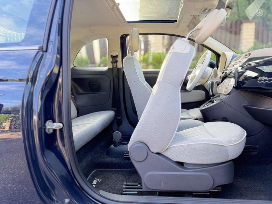 Zils Fiat 500 2015 Viļņa, ar dzinēja tilpumu 0.88 L un nobraukumu 110 tūkst. km par 6450 €, foto 38 vietnē AUTOMOTO.COM.LV