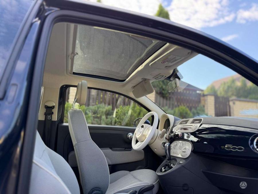Zils Fiat 500 2015 Viļņa, ar dzinēja tilpumu 0.88 L un nobraukumu 110 tūkst. km par 6450 €, foto 40 vietnē AUTOMOTO.COM.LV