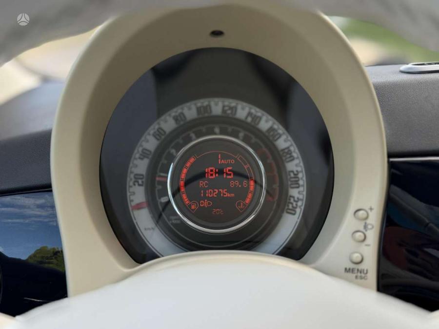 Zils Fiat 500 2015 Viļņa, ar dzinēja tilpumu 0.88 L un nobraukumu 110 tūkst. km par 6450 €, foto 46 vietnē AUTOMOTO.COM.LV
