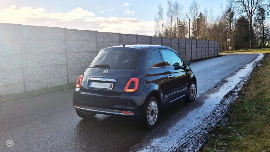 Zils Fiat 500 2016 Kauņa, ar dzinēja tilpumu 1.24 L un nobraukumu 151 tūkst. km par 5800 €, foto 4 vietnē AUTOMOTO.COM.LV