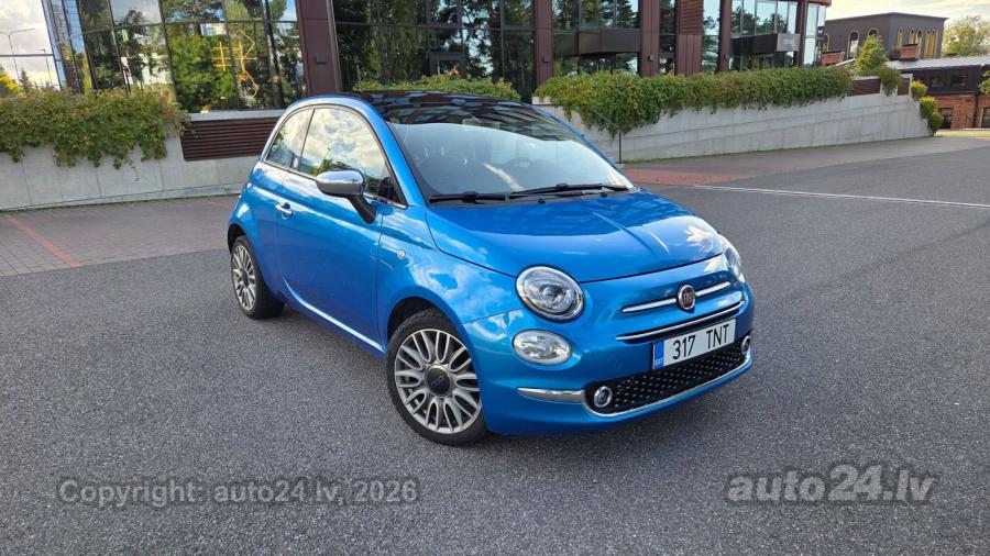 Blue Fiat 500 2019 in Tallinn, with an engine capacity of 1.20 L and mileage of 98 thousand km for 7990 €, photo 3 on AUTOMOTO.COM.LV