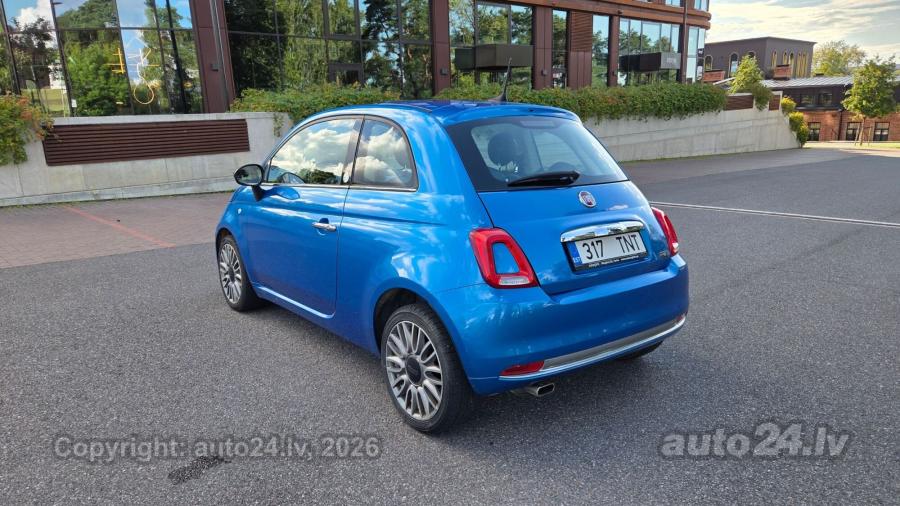 Blue Fiat 500 2019 in Tallinn, with an engine capacity of 1.20 L and mileage of 98 thousand km for 7990 €, photo 4 on AUTOMOTO.COM.LV