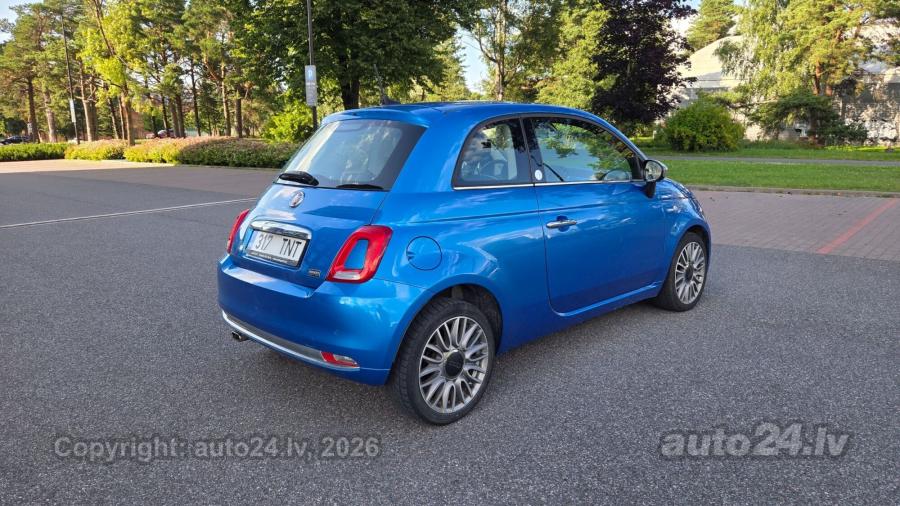Blue Fiat 500 2019 in Tallinn, with an engine capacity of 1.20 L and mileage of 98 thousand km for 7990 €, photo 5 on AUTOMOTO.COM.LV