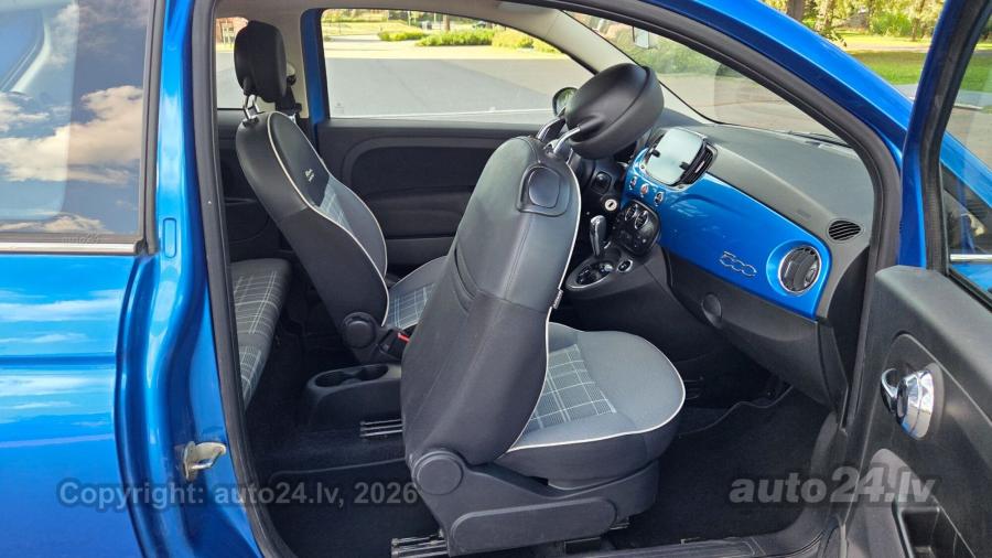 Blue Fiat 500 2019 in Tallinn, with an engine capacity of 1.20 L and mileage of 98 thousand km for 7990 €, photo 13 on AUTOMOTO.COM.LV