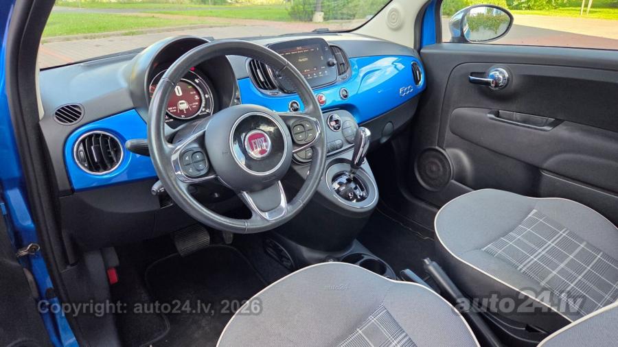Blue Fiat 500 2019 in Tallinn, with an engine capacity of 1.20 L and mileage of 98 thousand km for 7990 €, photo 14 on AUTOMOTO.COM.LV