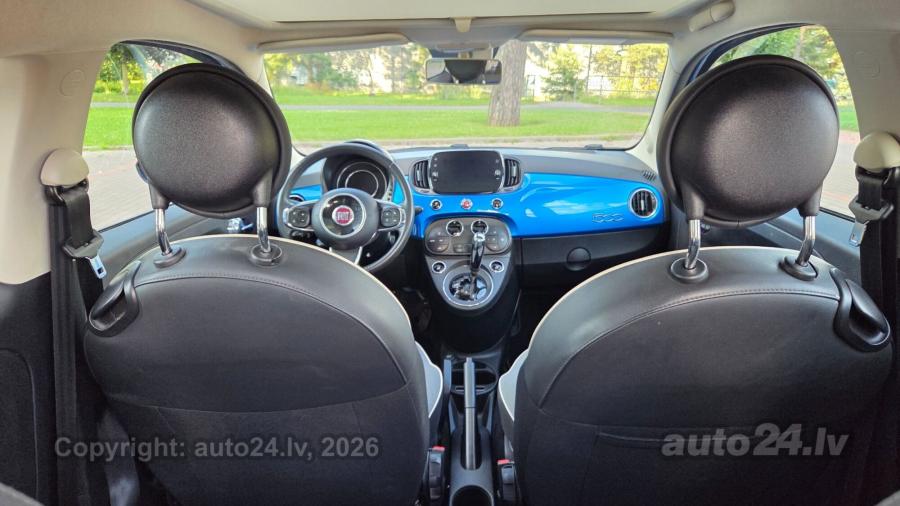 Blue Fiat 500 2019 in Tallinn, with an engine capacity of 1.20 L and mileage of 98 thousand km for 7990 €, photo 15 on AUTOMOTO.COM.LV