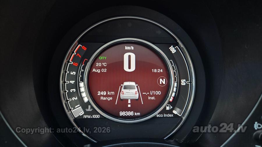Blue Fiat 500 2019 in Tallinn, with an engine capacity of 1.20 L and mileage of 98 thousand km for 7990 €, photo 19 on AUTOMOTO.COM.LV