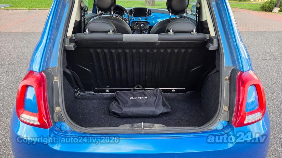 Blue Fiat 500 2019 in Tallinn, with an engine capacity of 1.20 L and mileage of 98 thousand km for 7990 €, photo 20 on AUTOMOTO.COM.LV