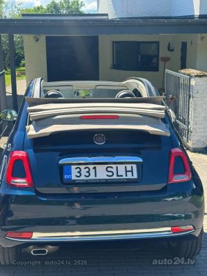 Zils Fiat 500 2021 Tallina, ar dzinēja tilpumu 1.20 L un nobraukumu 20 tūkst. km par 13500 €, foto  vietnē AUTOMOTO.COM.LV