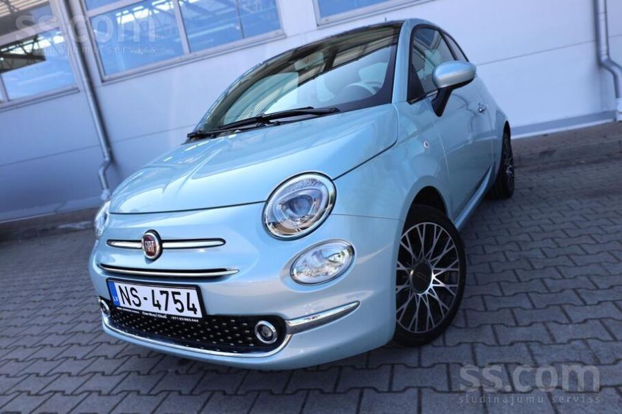 Blue Fiat 500 2023 in Riga, with an engine capacity of 1.00 L and mileage of 0 thousand km for 11995 €, photo 2 on AUTOMOTO.COM.LV