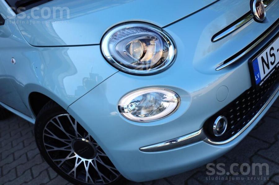 Blue Fiat 500 2023 in Riga, with an engine capacity of 1.00 L and mileage of 0 thousand km for 11995 €, photo 4 on AUTOMOTO.COM.LV