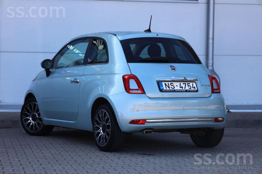 Blue Fiat 500 2023 in Riga, with an engine capacity of 1.00 L and mileage of 0 thousand km for 11995 €, photo 5 on AUTOMOTO.COM.LV