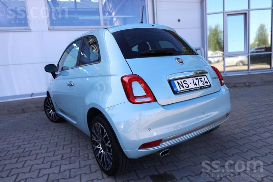 Blue Fiat 500 2023 in Riga, with an engine capacity of 1.00 L and mileage of 0 thousand km for 11995 €, photo 6 on AUTOMOTO.COM.LV