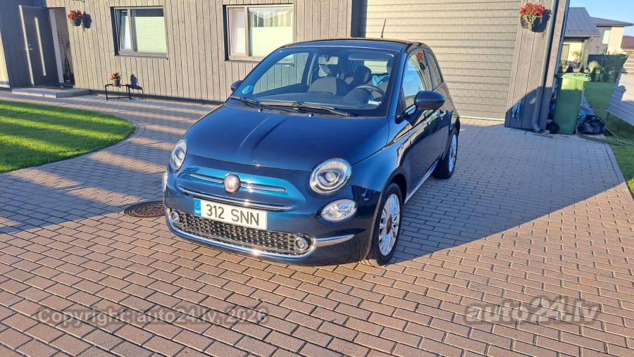 Zils Fiat 500 2024 Tallina, ar dzinēja tilpumu 1.00 L un nobraukumu 50 tūkst. km par 13200 €, foto 1 vietnē AUTOMOTO.COM.LV
