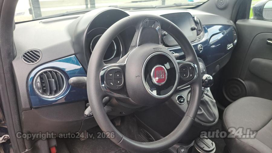 Zils Fiat 500 2024 Tallina, ar dzinēja tilpumu 1.00 L un nobraukumu 50 tūkst. km par 13200 €, foto 7 vietnē AUTOMOTO.COM.LV