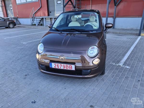 Brown Fiat 500 2012 in Vilnius, with an engine capacity of 1.40 L and mileage of 118 thousand km for 4950 €, photo 2 on AUTOMOTO.COM.LV