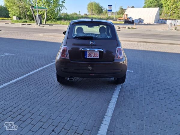 Brown Fiat 500 2012 in Vilnius, with an engine capacity of 1.40 L and mileage of 118 thousand km for 4950 €, photo 3 on AUTOMOTO.COM.LV